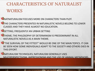 NATURALISM IN FRANK NORRIS' MCTEAGUE | PPT