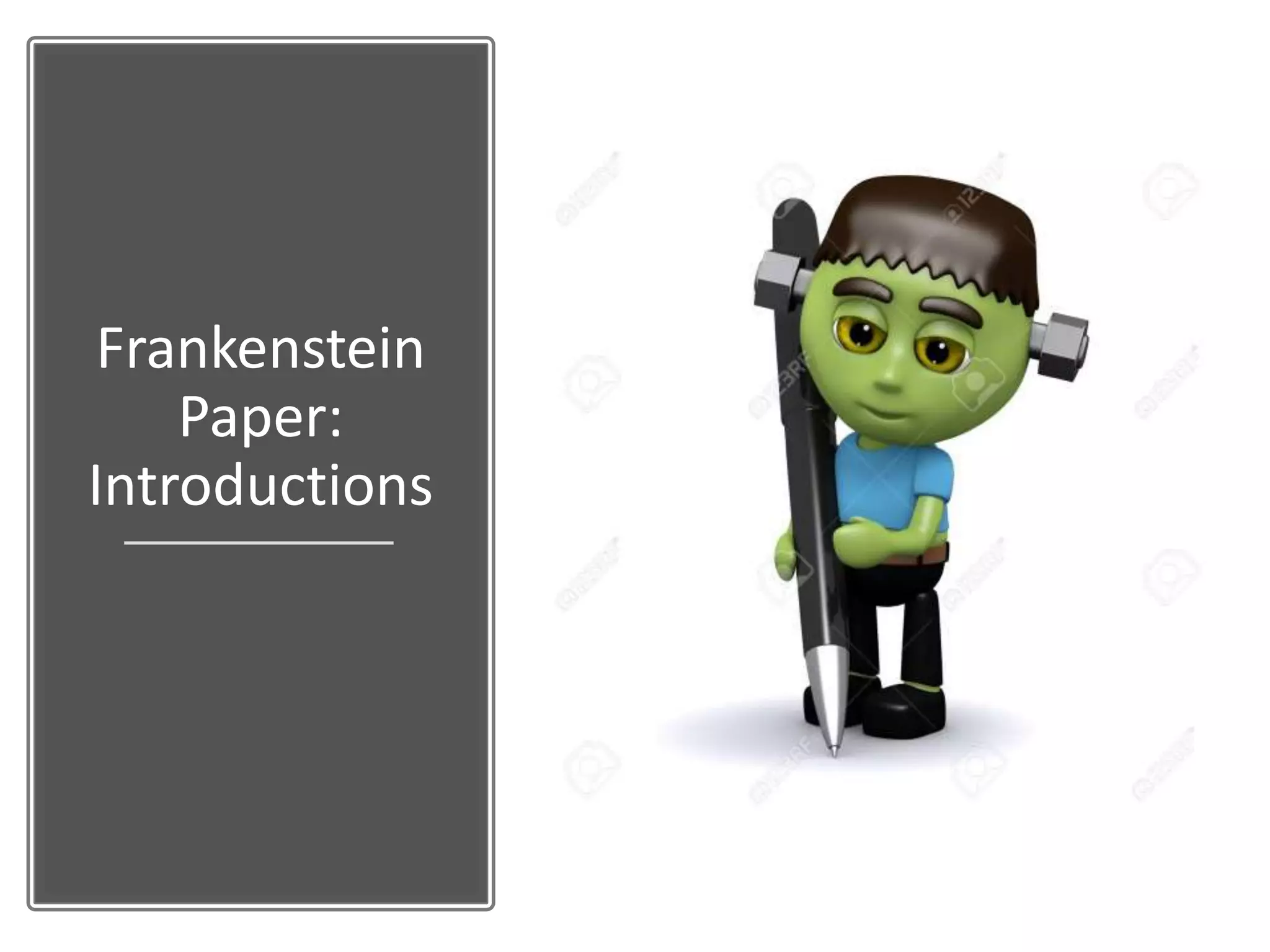Frankenstein Presentation: Writing Introductions | PPTX | Fiction ...