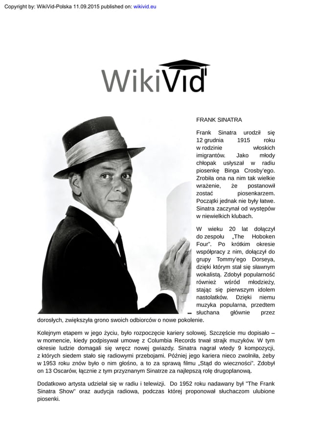 Frank sinatra | PDF