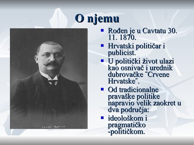 Frano Supilo | PPT