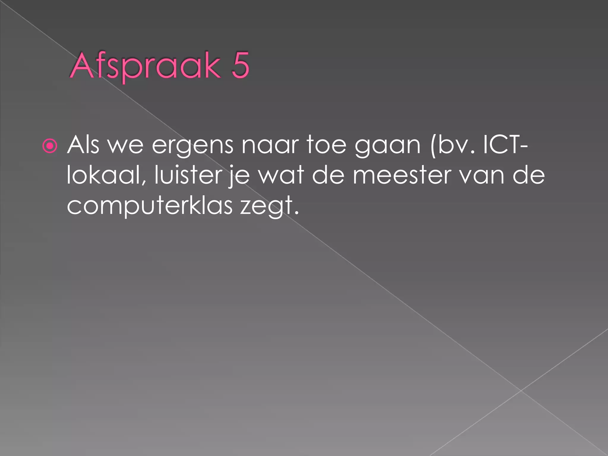 Frans 1 powerpoint afspraken | PPTX
