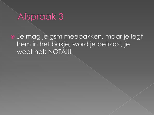 Frans 1 powerpoint afspraken | PPTX