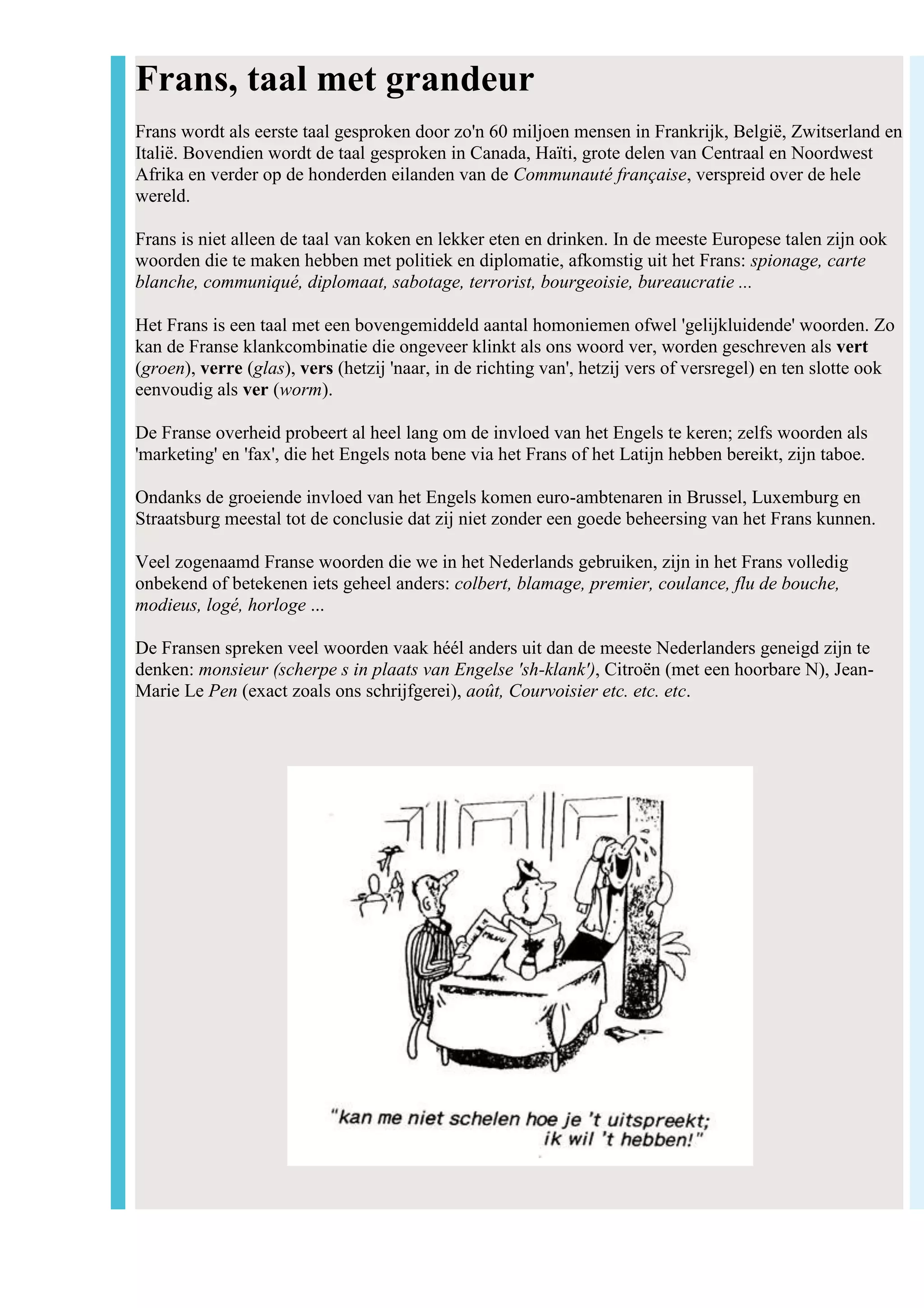 Franse taal | DOCX