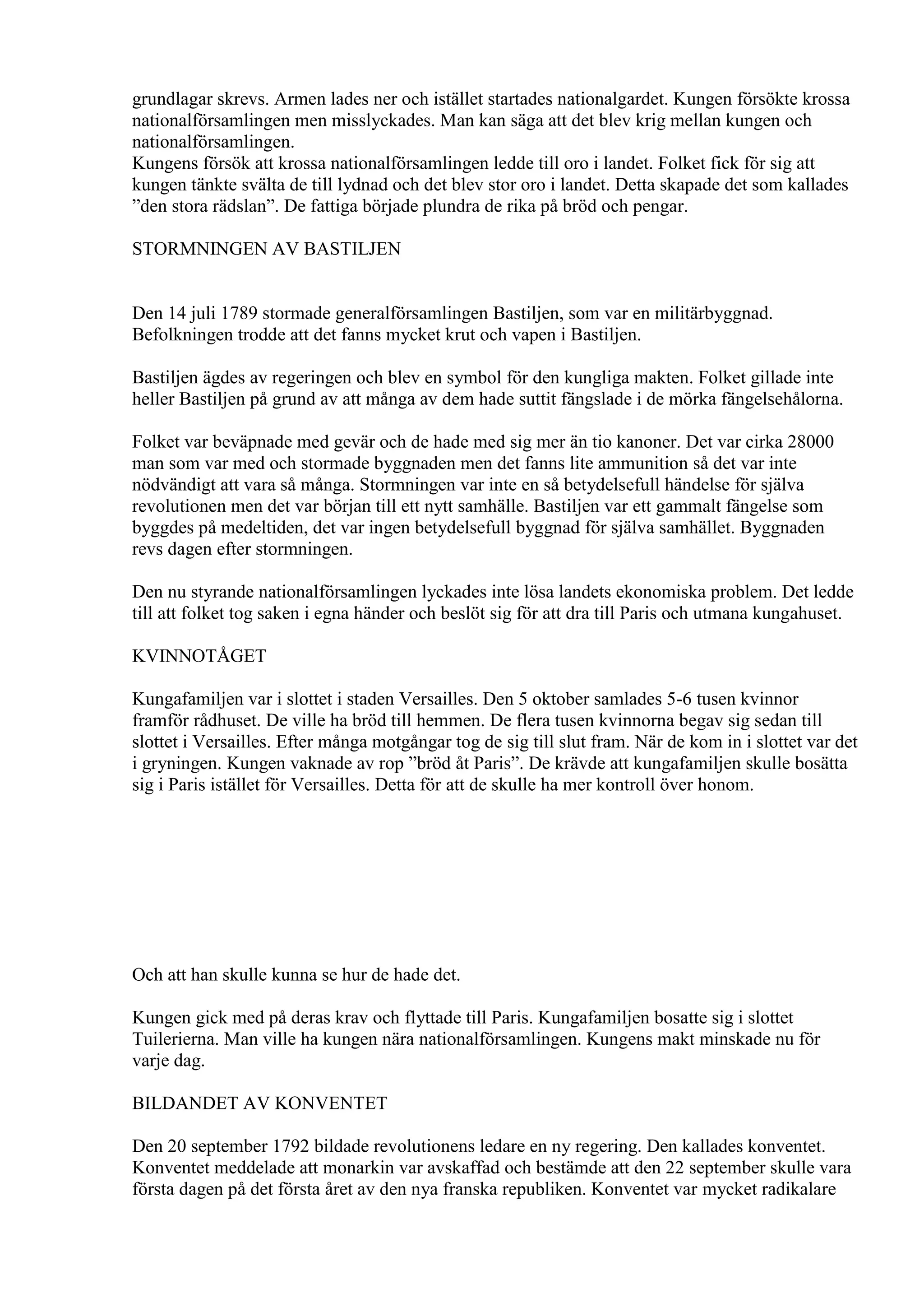 Franska revolutionen | DOCX