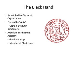 Franz ferdinand assassination | PPT