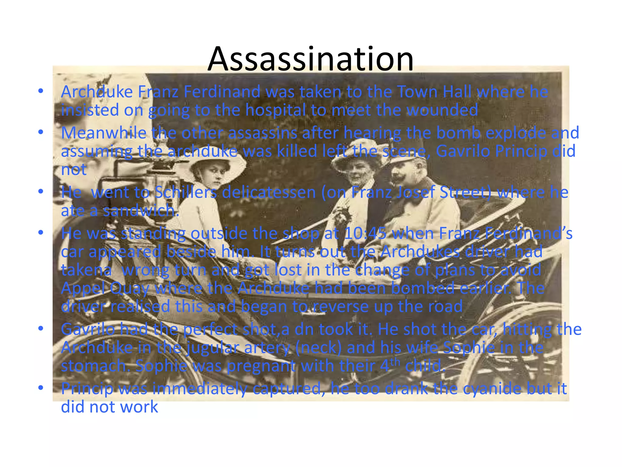 Archduke Franz Ferdinand Assassination | PPTX