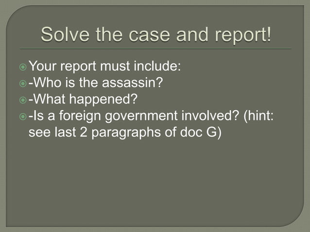 Franz ferdinand powerpoint | PPTX