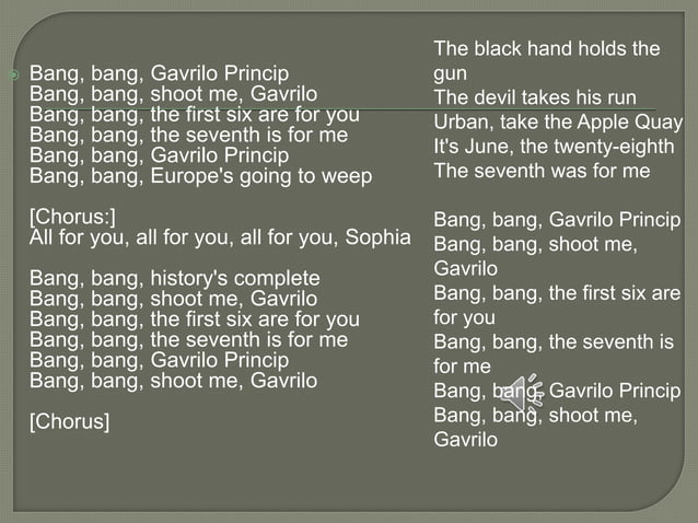 Franz ferdinand powerpoint | PPTX