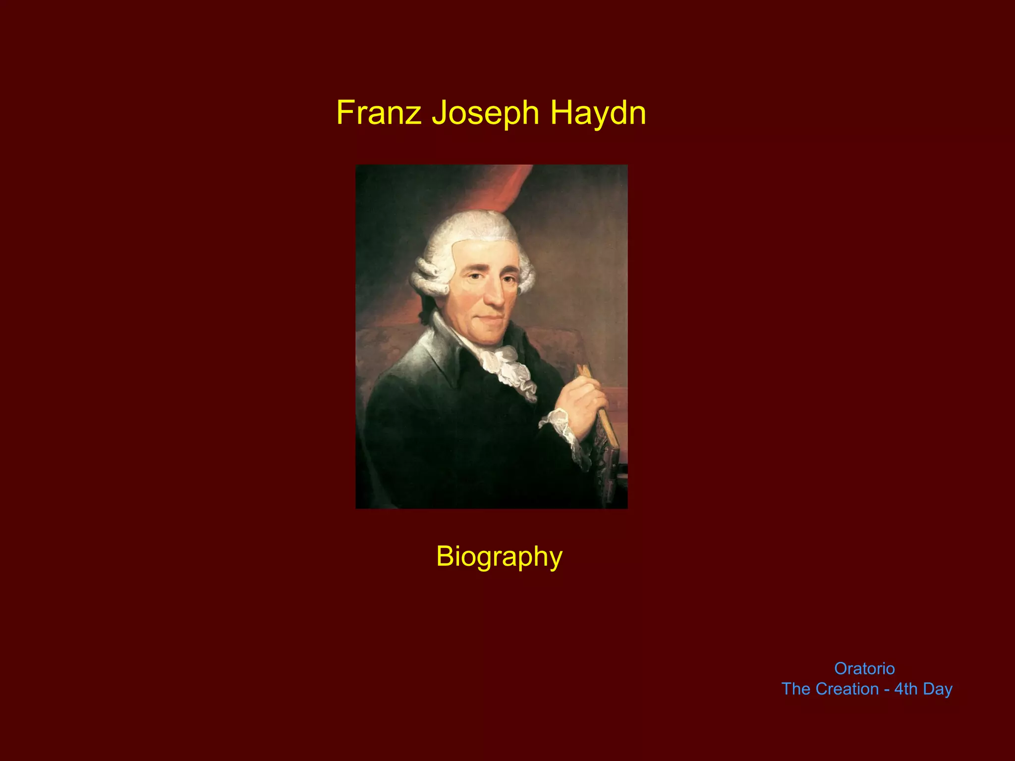 Franz Joseph Haydn - Biography | PPS