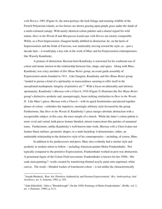 Franz Marc and Modernism: Contextualising Deer in the Woods II Within ...