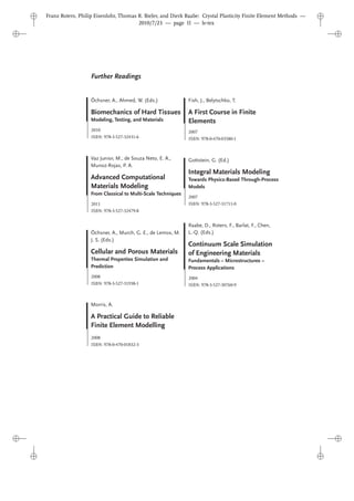 Franz roters, philip eisenlohr, thomas r. bieler, dierk raabe crystal ...