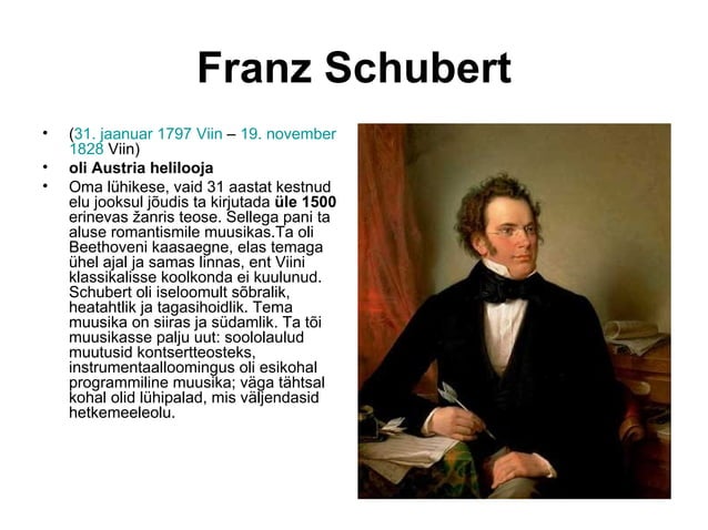 Franz schubert | PPT | Free Download