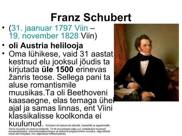 Franz schubert | PPT
