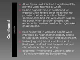Franz schubert powerpoint | PPTX