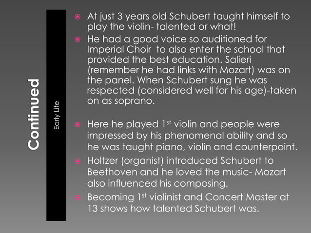 Franz schubert powerpoint | PPTX