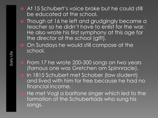 Franz schubert powerpoint | PPTX