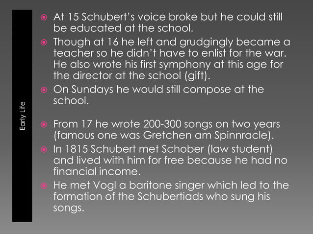 Franz schubert powerpoint | PPTX