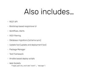 Frappé Framework - A Full Stack Web Framework | PDF