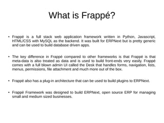 Frappe framework | PDF