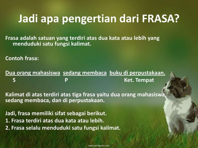 Frasa Adjektiva Kelas X Sma Ppt