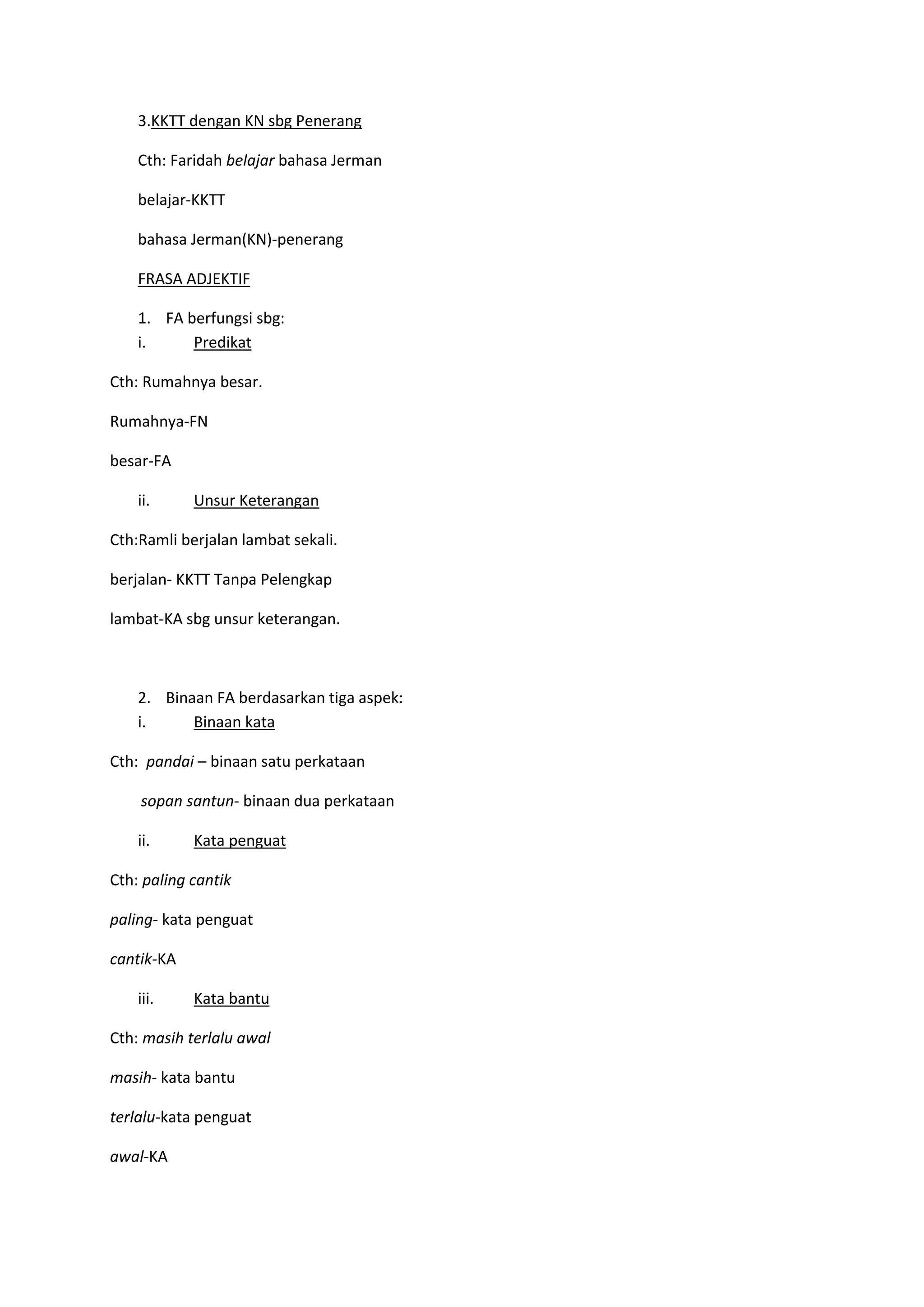 Frasa kerja | DOCX