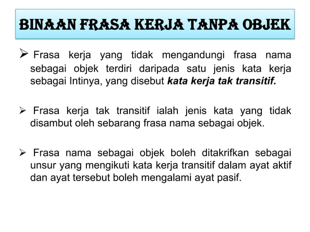 Frasa (kerja) | PPTX