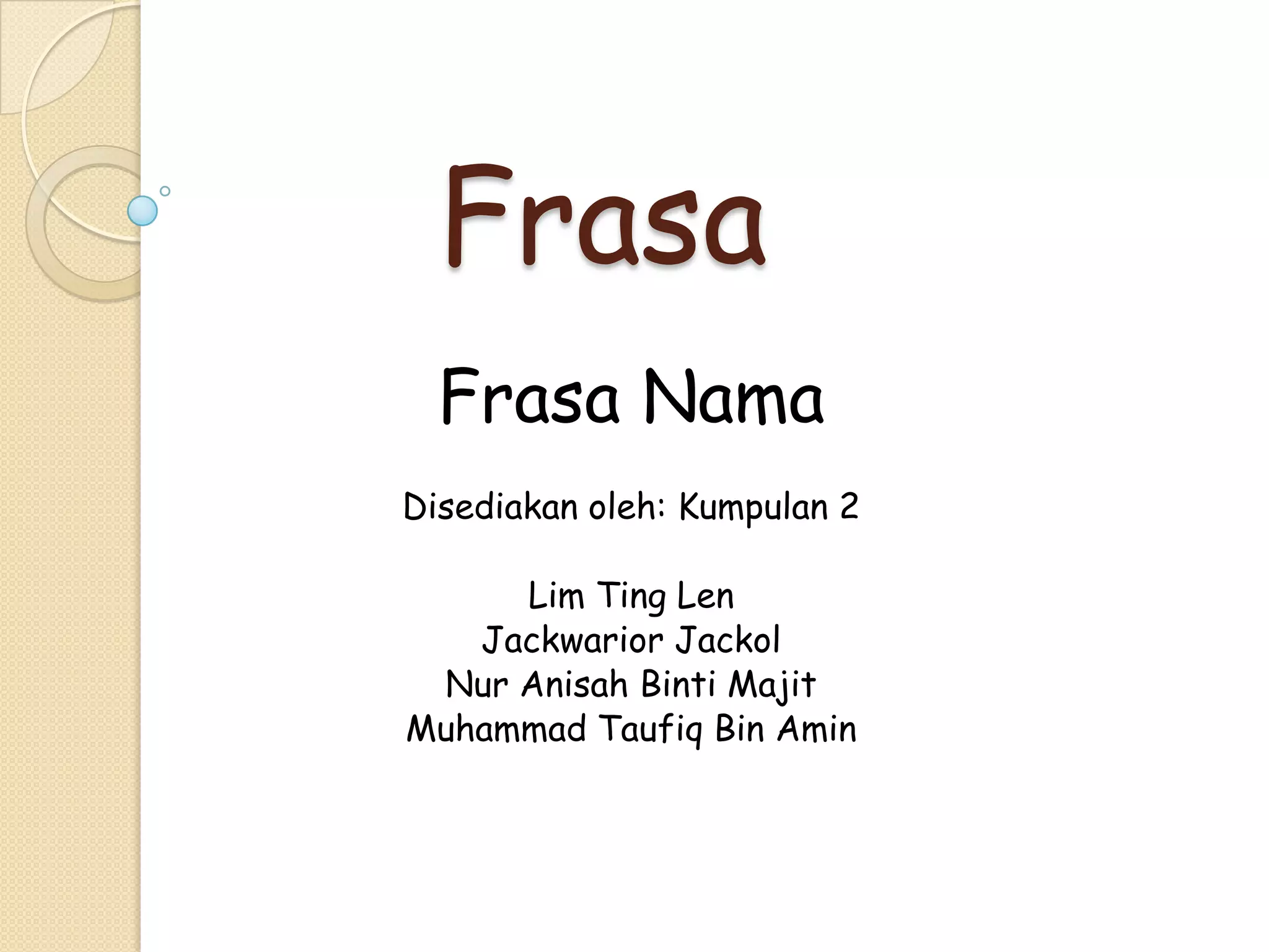 Frasa nama | PPTX