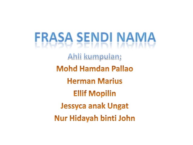 Frasa sendi nama | PPTX