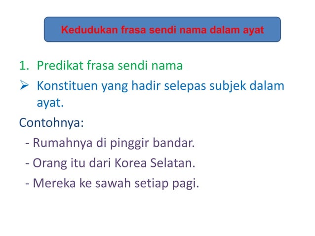 Frasa sendi nama | PPTX