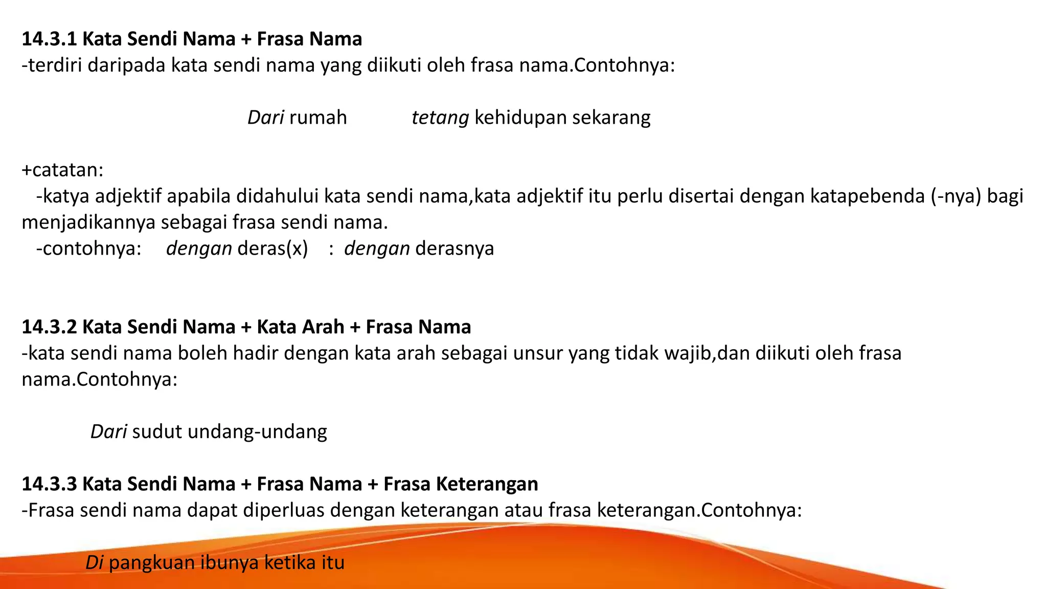 Frasa sendi nama Bahasa Melayu Tingkatan 6 | PPTX