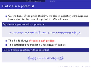 Quantum mechanics and the square root of the Brownian motion | PDF