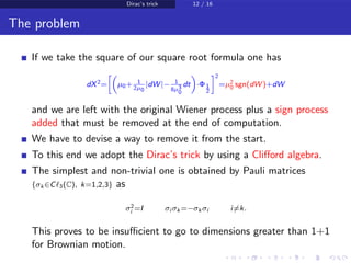 Quantum mechanics and the square root of the Brownian motion | PDF