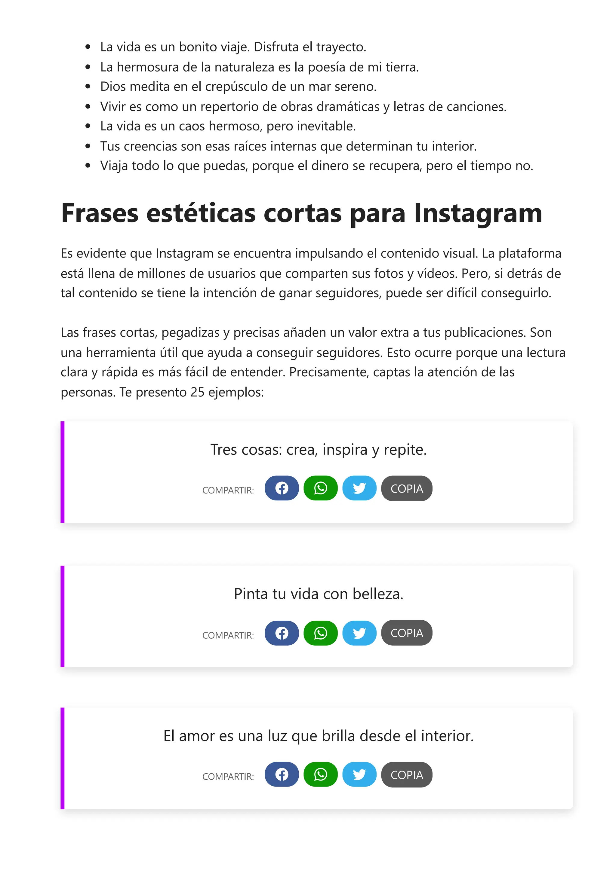 frases aesthetic | frases aesthetic para instagram | PDF