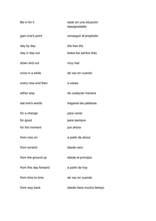 Frases basicas en ingles | PDF