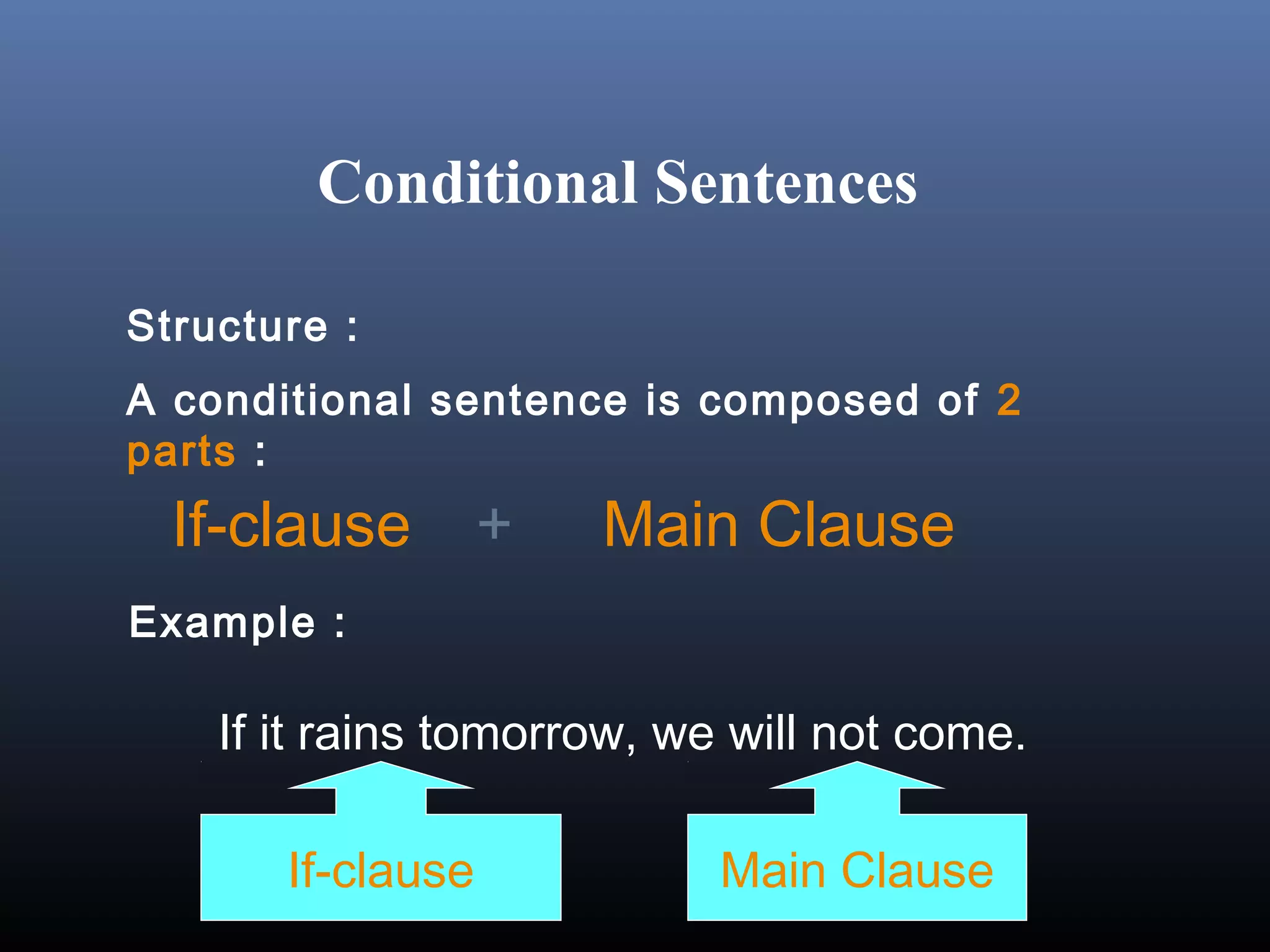 Frases condicionales | PPT