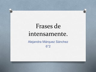 Frases de intensamente | PPTX