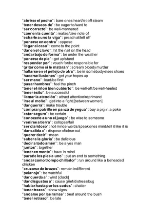 Frases hechas en ingles y expresiones comunes | PDF