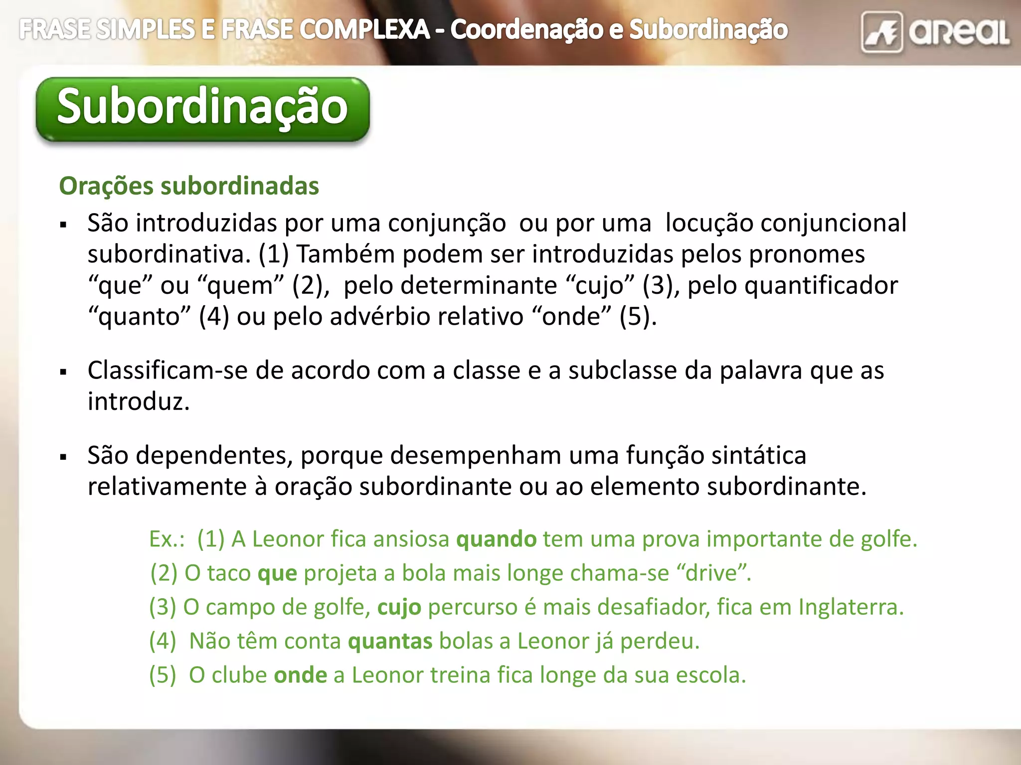 Frase simples complexa coord_subord