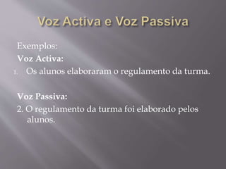 Frases na forma passiva | PPTX