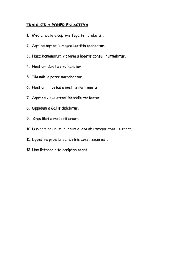 Frases voz activa y pasiva | PDF