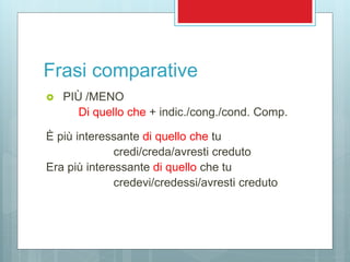 Frasi comparative | PPTX