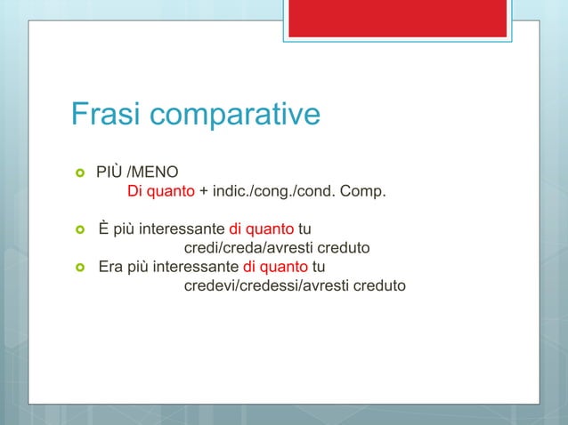 Frasi comparative | PPTX