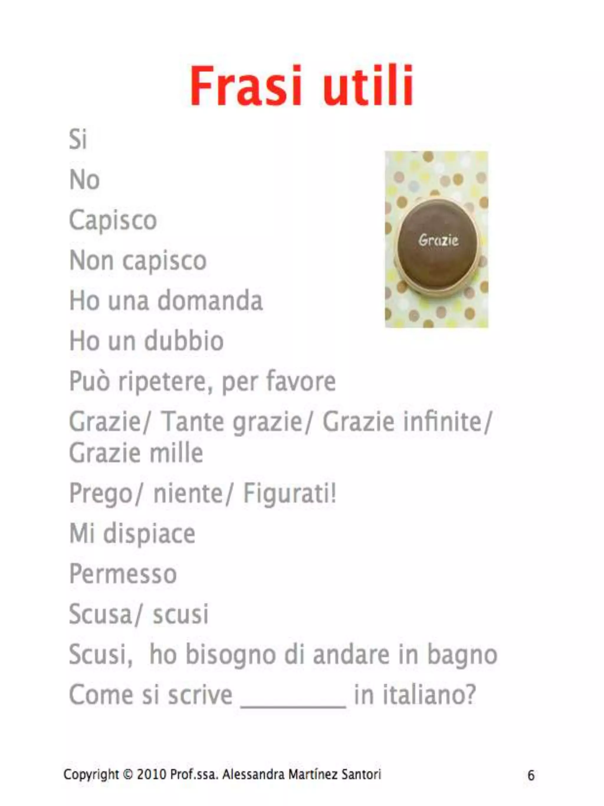 Frasi utili | PPTX