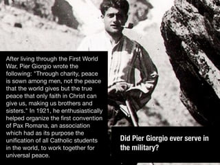 Blessed Pier Giorgio Frassati | PDF