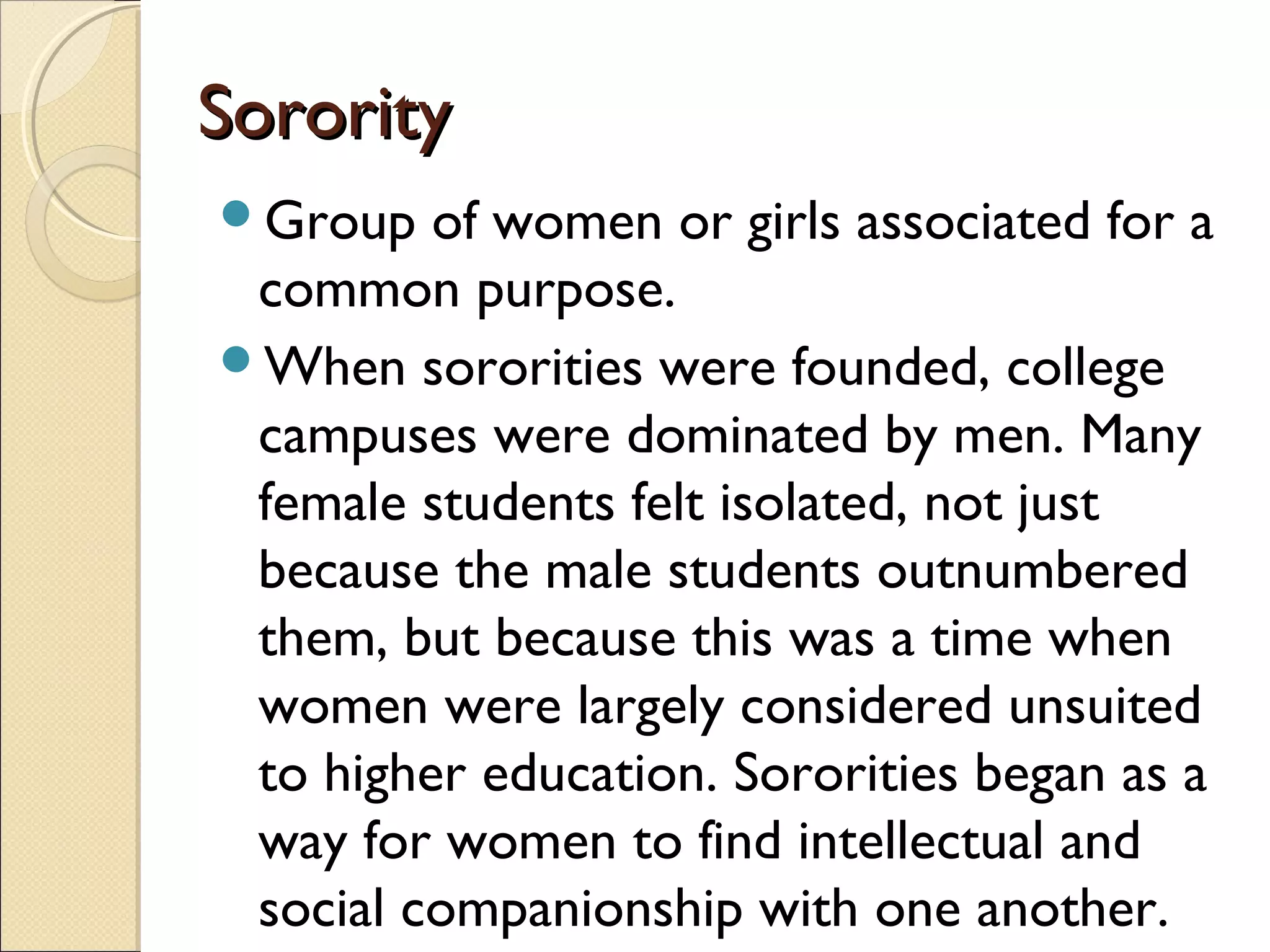 Fraternity presentation 2 | PPT