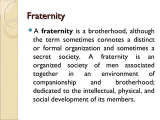 Fraternity presentation 2 | PPT