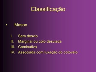 Fratura da cabeca do radio | PPT