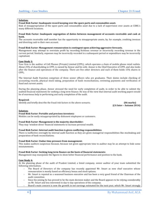 FRAUD - AUDITING STUDY NOTES | PDF