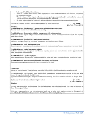 FRAUD - AUDITING STUDY NOTES | PDF