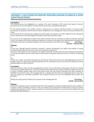 FRAUD - AUDITING STUDY NOTES | PDF